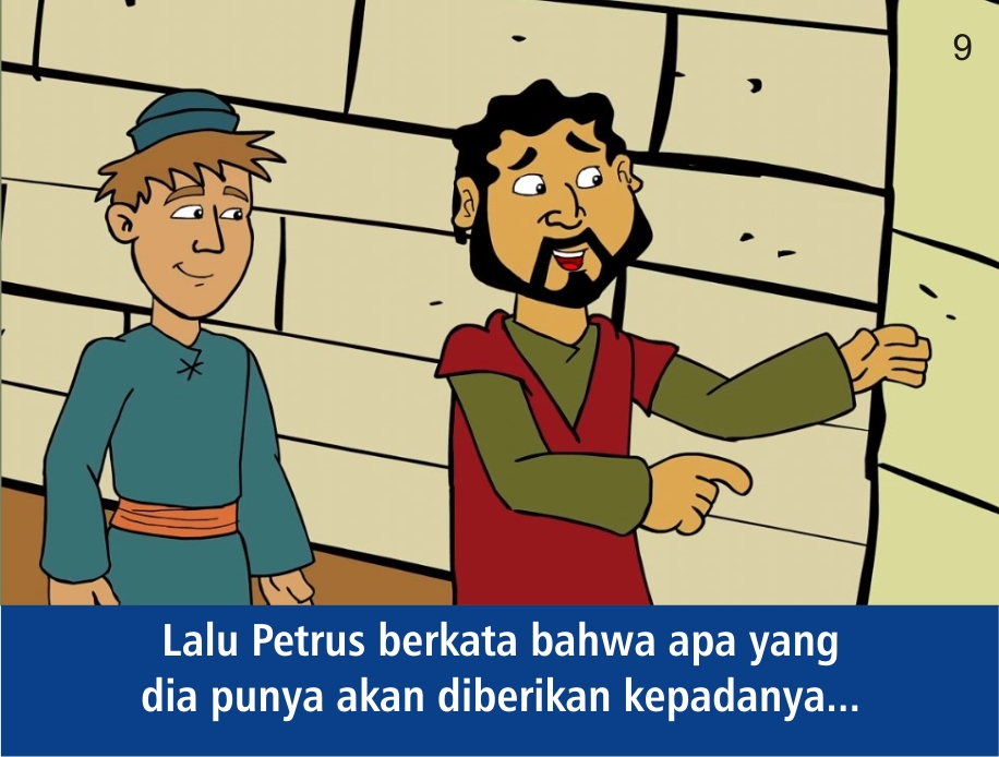 Komik Alkitab Anak: Petrus Menyembuhkan Orang Lumpuh