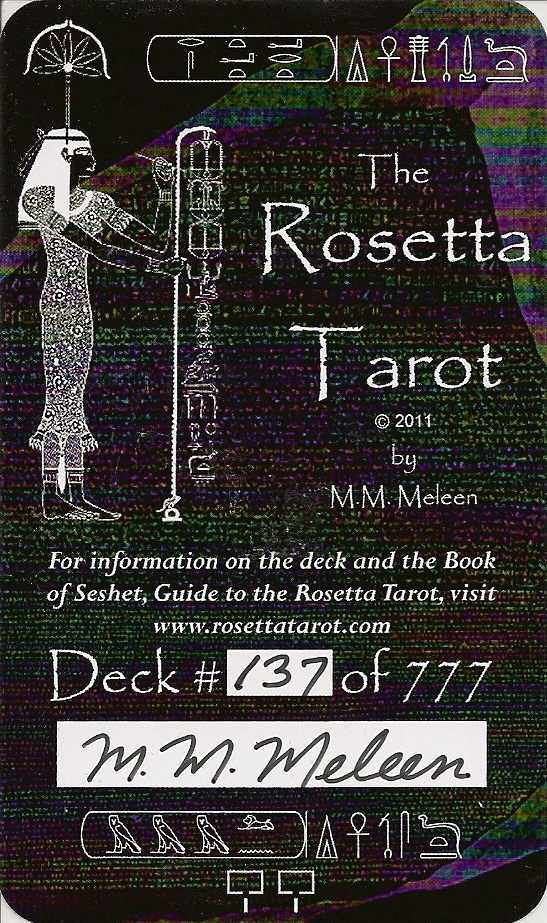 Eno's Tarots: Rosetta Tarot