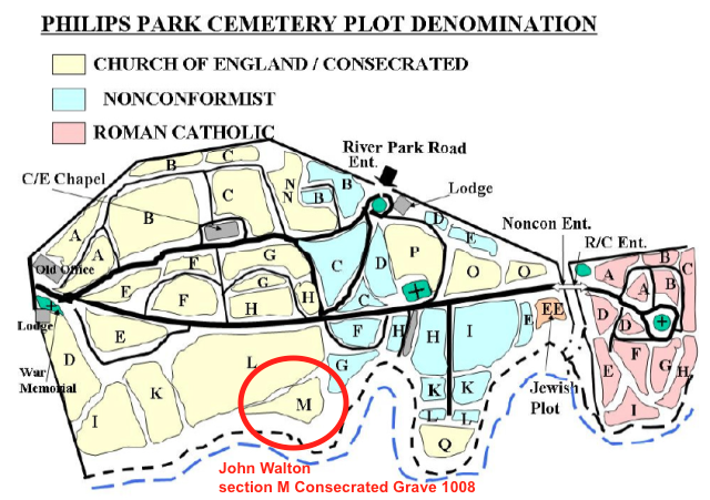 The Walton's of Derbyshire, Leicestershire and Staffordshire: Grave ...