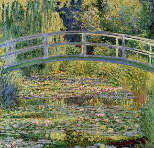 Carlos Holanda: A lagoa de lírios de água, de Monet