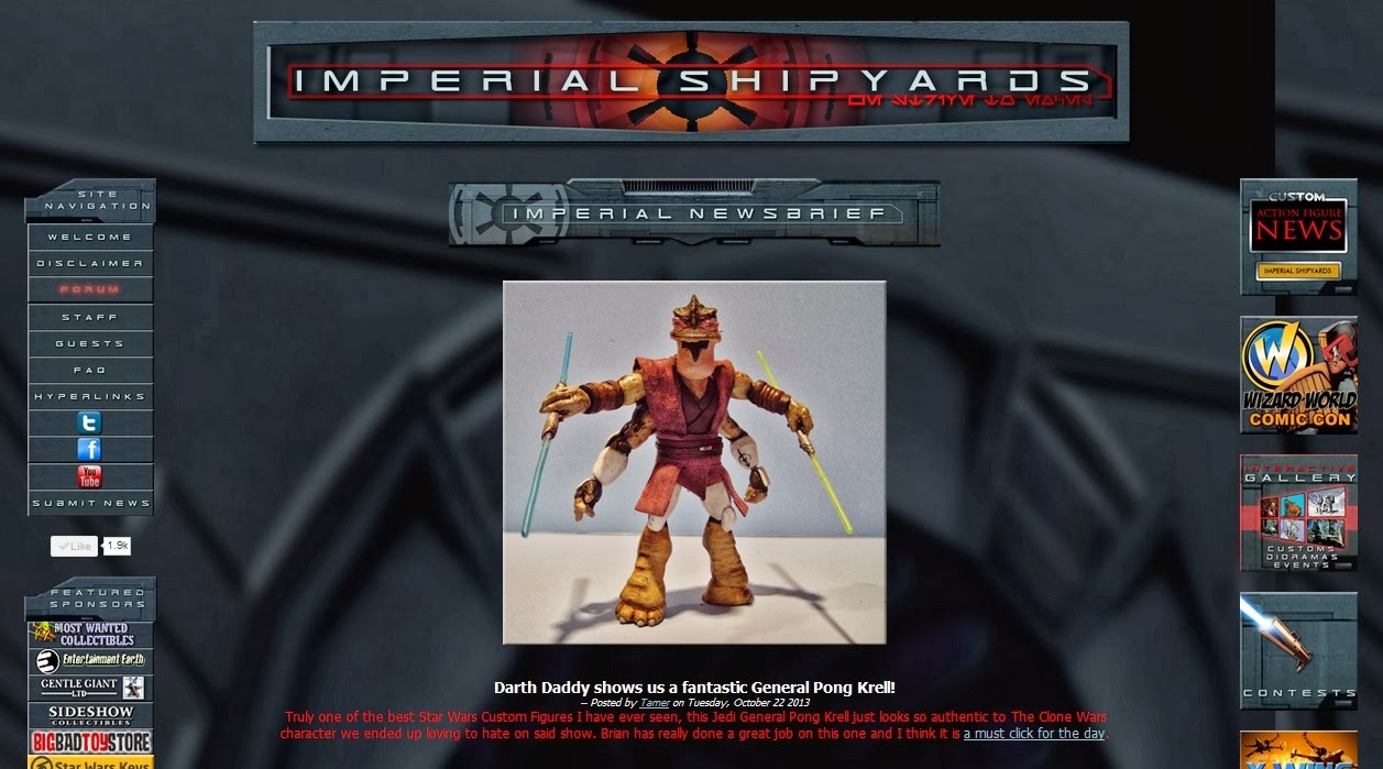 Star Wars: Customs for the Kid: "JEDI GENERAL PONG KRELL" custom action ...