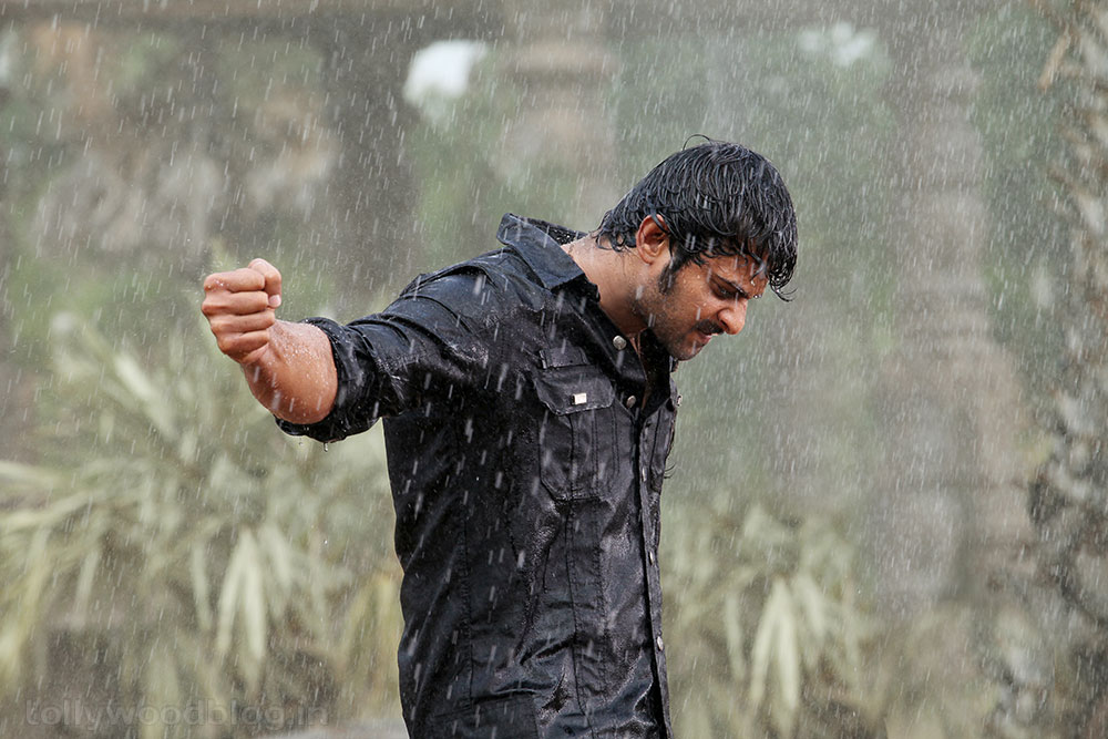Rebel Star Prabhas Pics from Mirchi Rain Fight Sequence