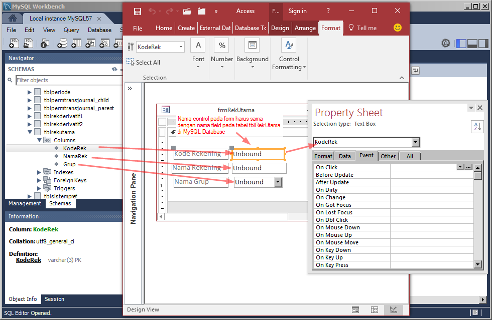 Menampilkan Data MySQL dalam Form di Access - Access Terapan