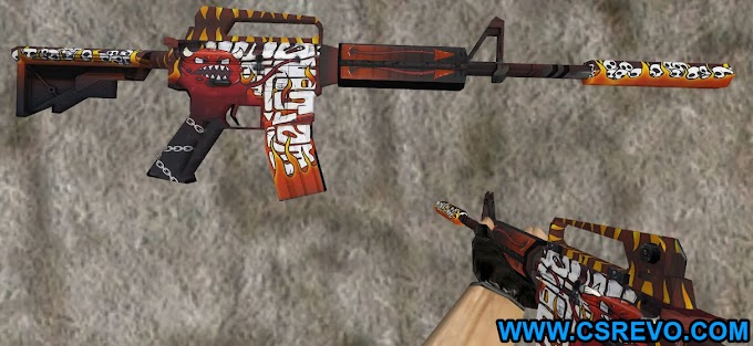 Skin M4A1 - HellFire - HD CS 1.6 - CS Revo!