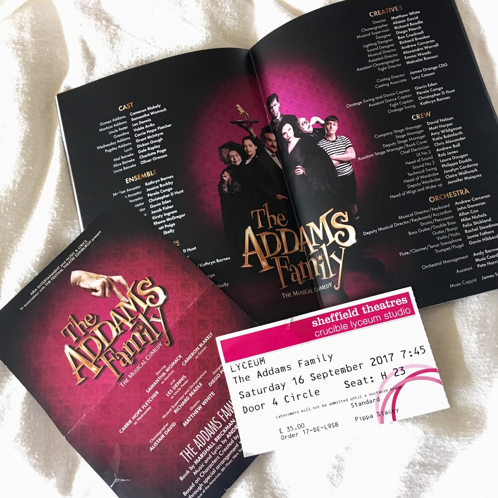 The Addams Family UK Tour - Sheffield Lyceum Theatre - Life of Pippa