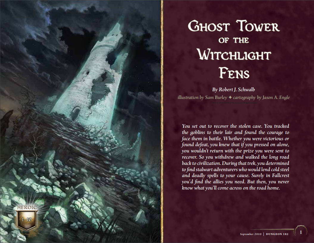 The Other Side blog: BECMI/4e Conversion, Ghost Tower of the Witchlight ...
