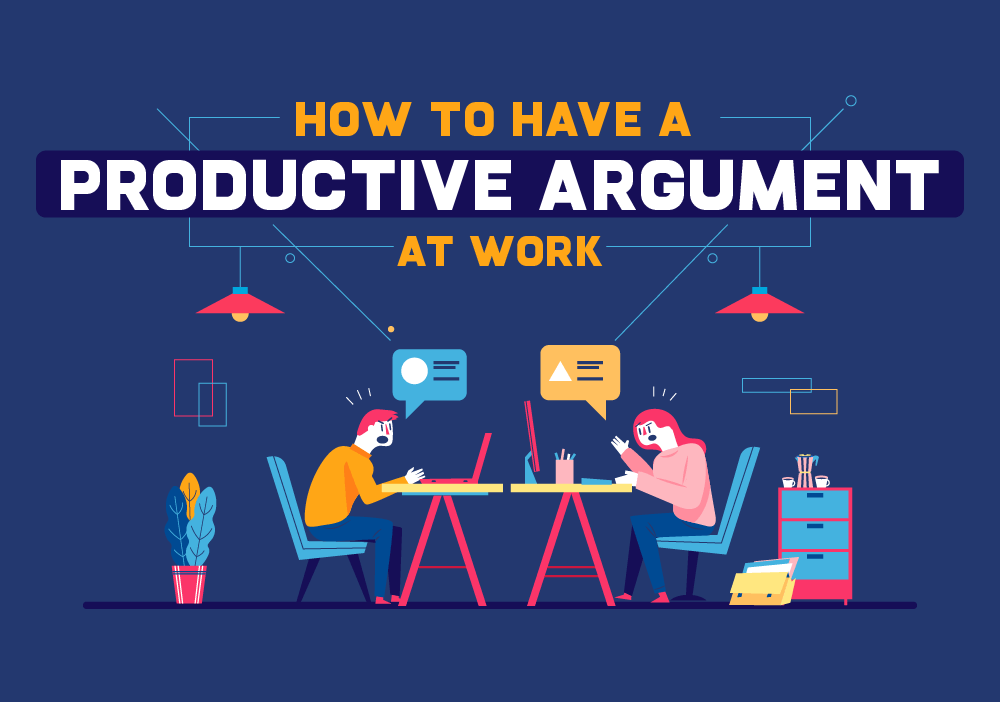 How to have a professional argument in the workplace (infographic)
