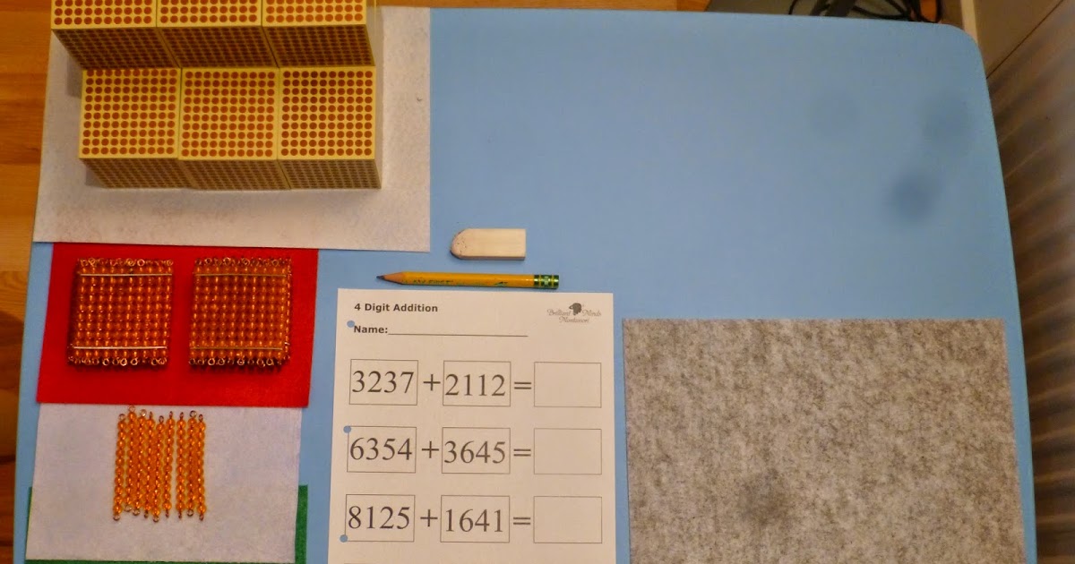 Family FECS: Montessori Activity: Static Addition with Golden Beads ...