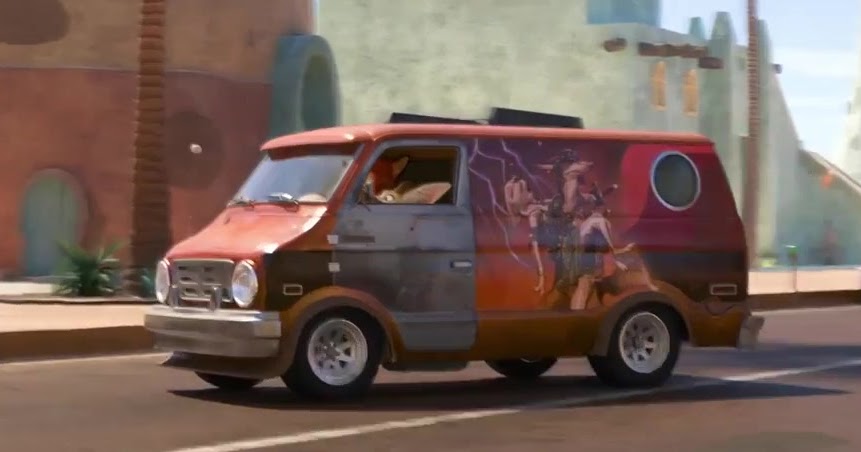 Just A Car Guy: the van from Zootopia, it sure resembled the 70's van ...