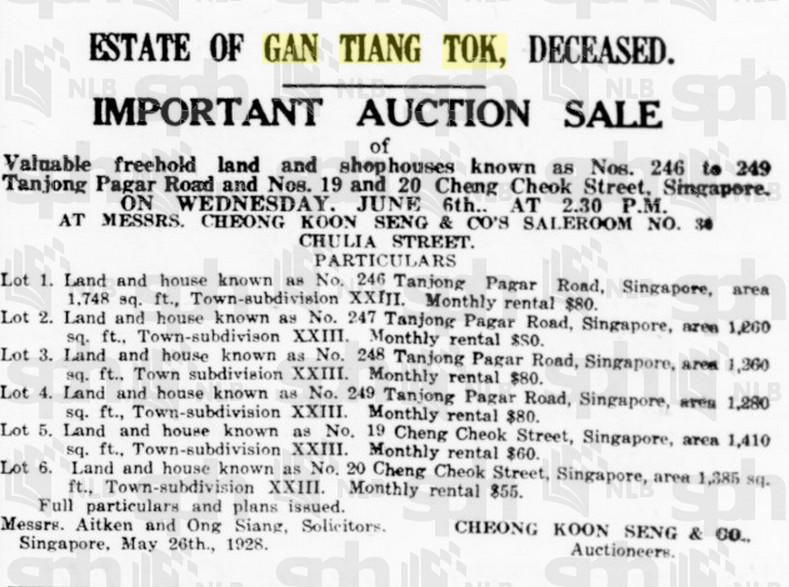 Gan Eng Seng and family (Bukit Brown)