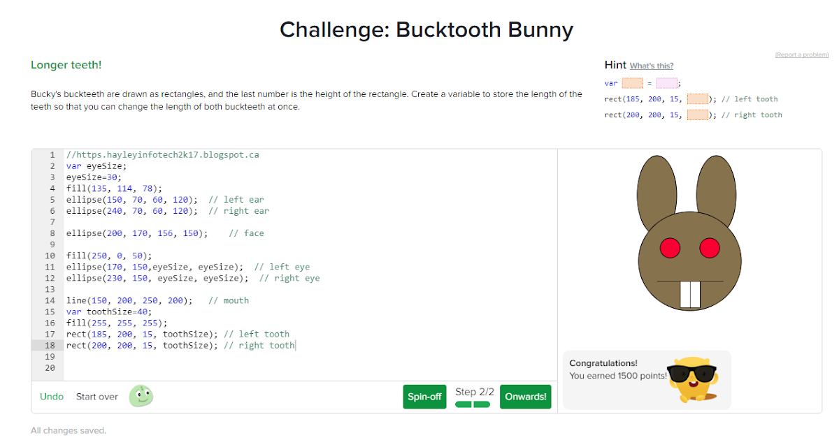 Hayley IT10: Bucktooth Bunny