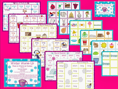 Sunshine, Sand and Scissors: WInter Warm-Up Unit and a FREEBIE