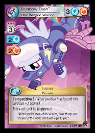 My Little Pony Rainbow Dash, One Winged Warrior Marks in Time CCG Card ...