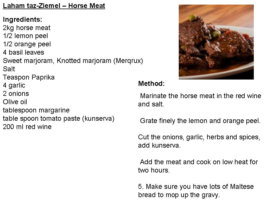 Laham taz-Ziemel – Horse Meat