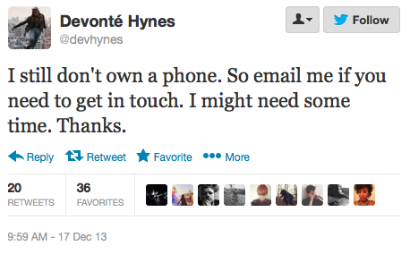 Rhymes With Snitch | Celebrity and Entertainment News | : Dev Hynes ...