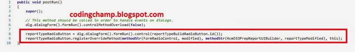 Coding Champ Using Radio Button Control For Rdp Based Ssrs Reports In Microsoft Dynamics Ax