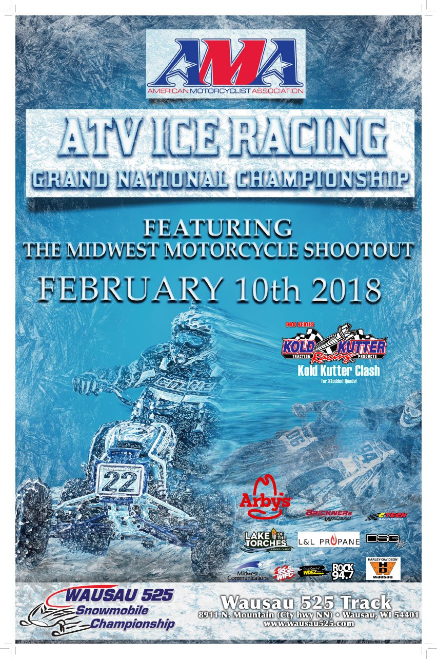 AMA ATV Ice Grand National / Kold Kutter Clash 2018 - Wausau 525 ...