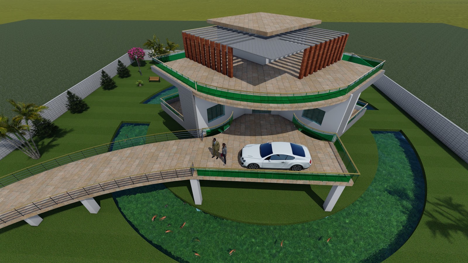 SRKMR CONSTRUCTION: FLYOVER MODERN G+1 LUXURY HOUSE BUILDING