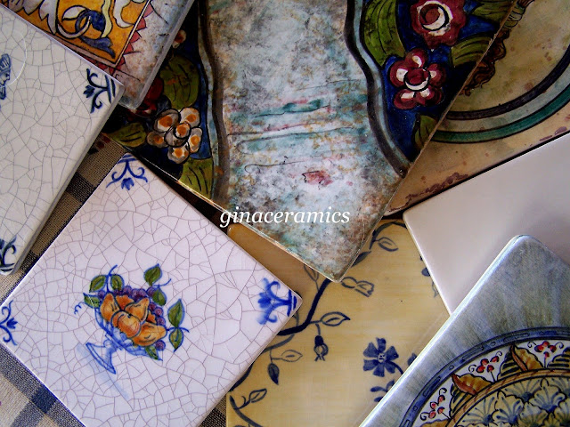 Art and Alfalfa: Hand Painted ceramic tiles are back