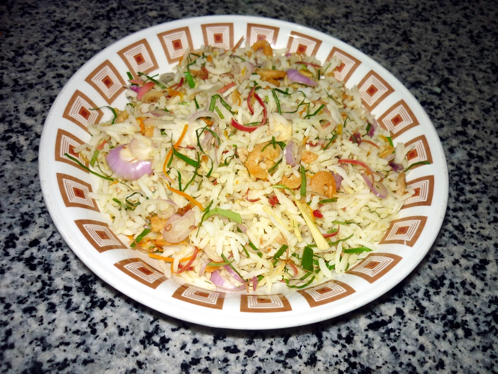 aunty celia's family meals: Nasi Ulam (herbal rice salad)