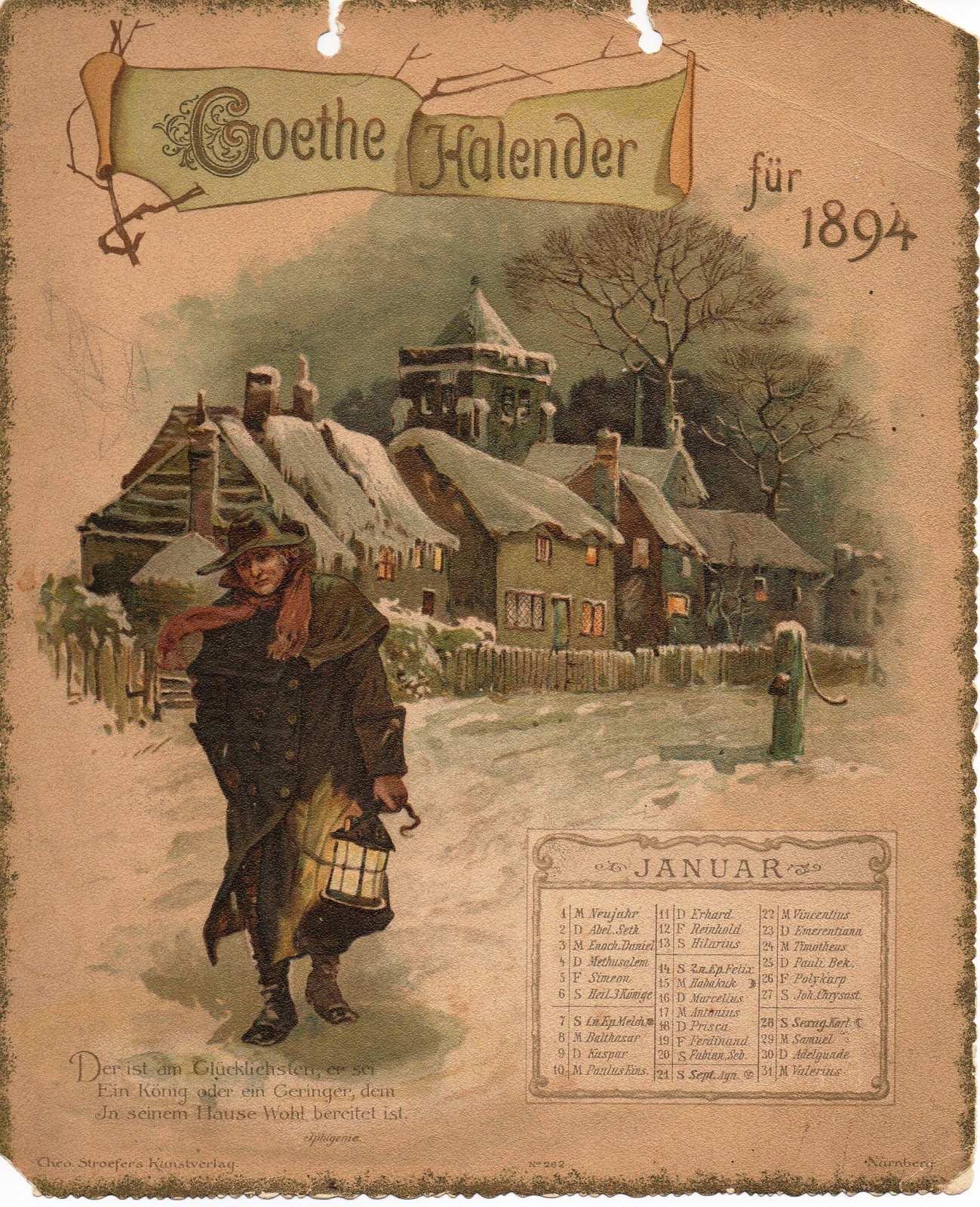 Maximum Embellishment: CALENDAR MAY AND JANUARY 1894