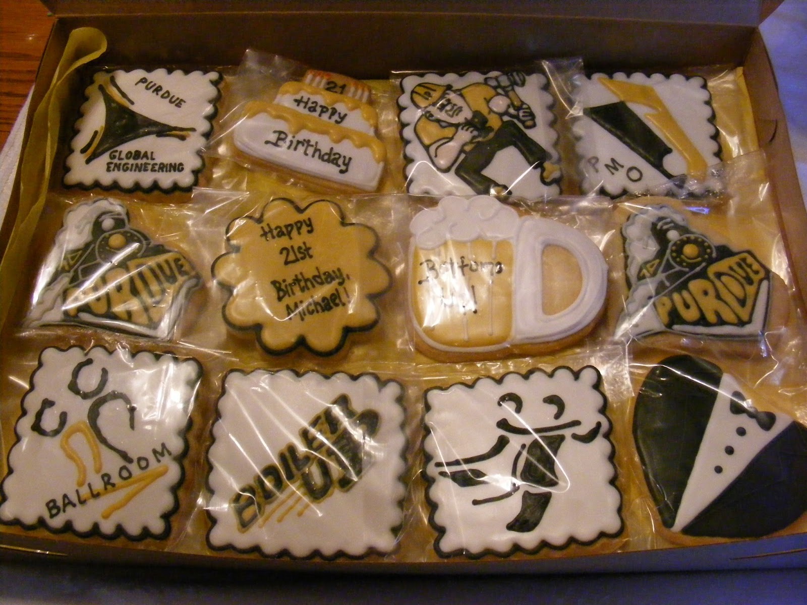 Sweets By Sherie: 21st Birthday: Purdue