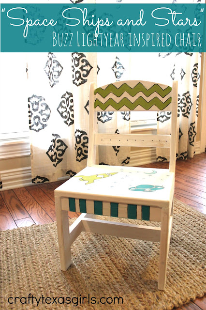 Crafty Texas Girls: Craft It: "Buzz Lightyear" Inspired Chair