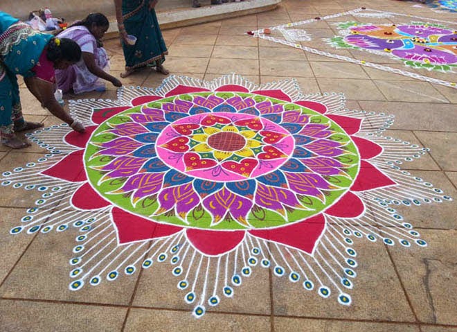 23 Lovely Kolam Rangoli Designs To Inspire You