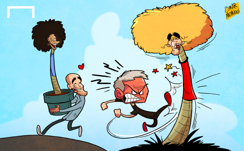 Omar Momani cartoons: Battle of the Afros