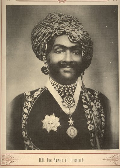 The Nawab of Junagadh - Late 19th Century Photograph - Old Indian Photos