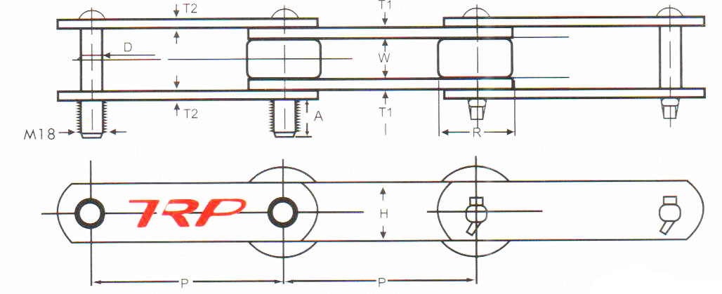 PALM OIL CONVEYOR CHAIN : TRP