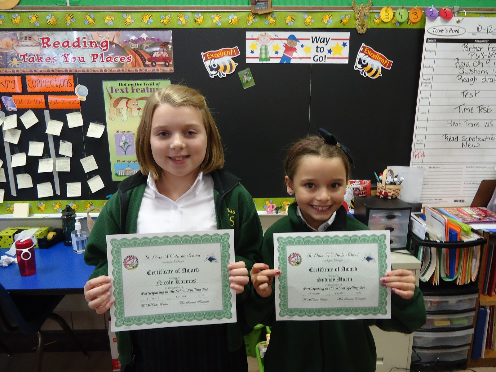 Mrs. Ballantyne's 4th Grade Blog: Our 4th Grade Spelling Bee Participants