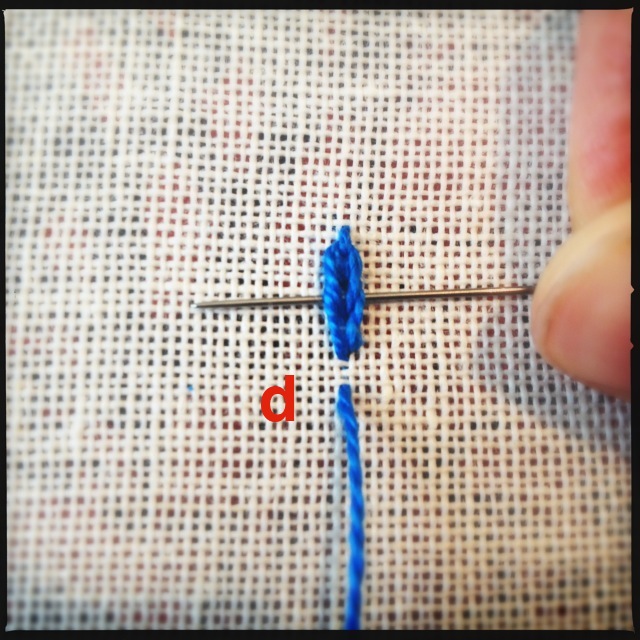 Leas lille verden: A series of stitches: Heavy chain stitch