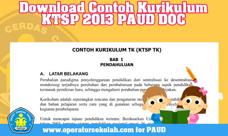 Download Contoh Kurikulum KTSP 2013 PAUD - Biologizone