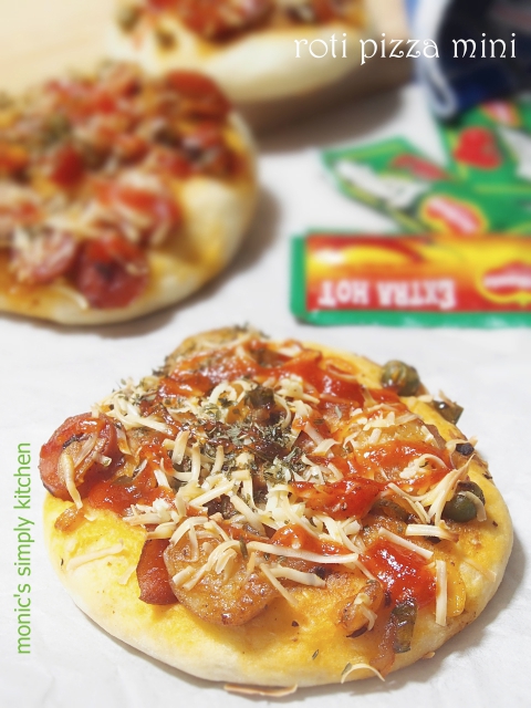 Roti Pizza Mini (Metode Sangjin Ko) - Monic's Simply Kitchen