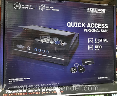 Heritage Security Quick Access Personal Safe | Costco Weekender