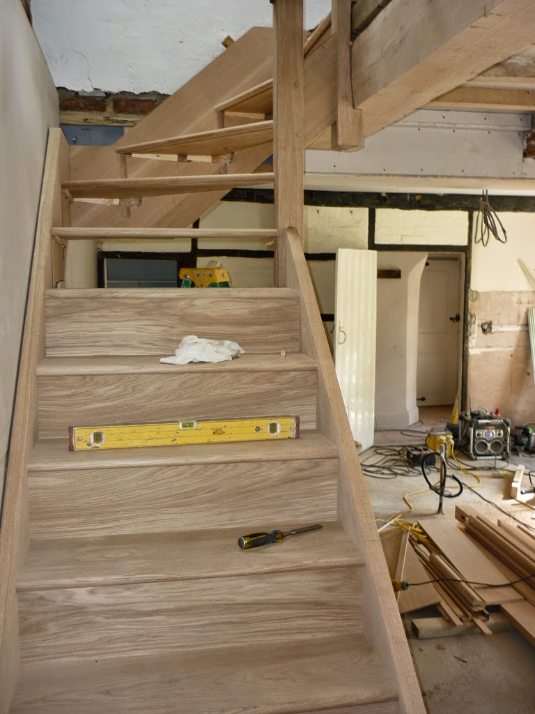 Sawdust In My Socks: Fitting An Oak Stairs With Winders