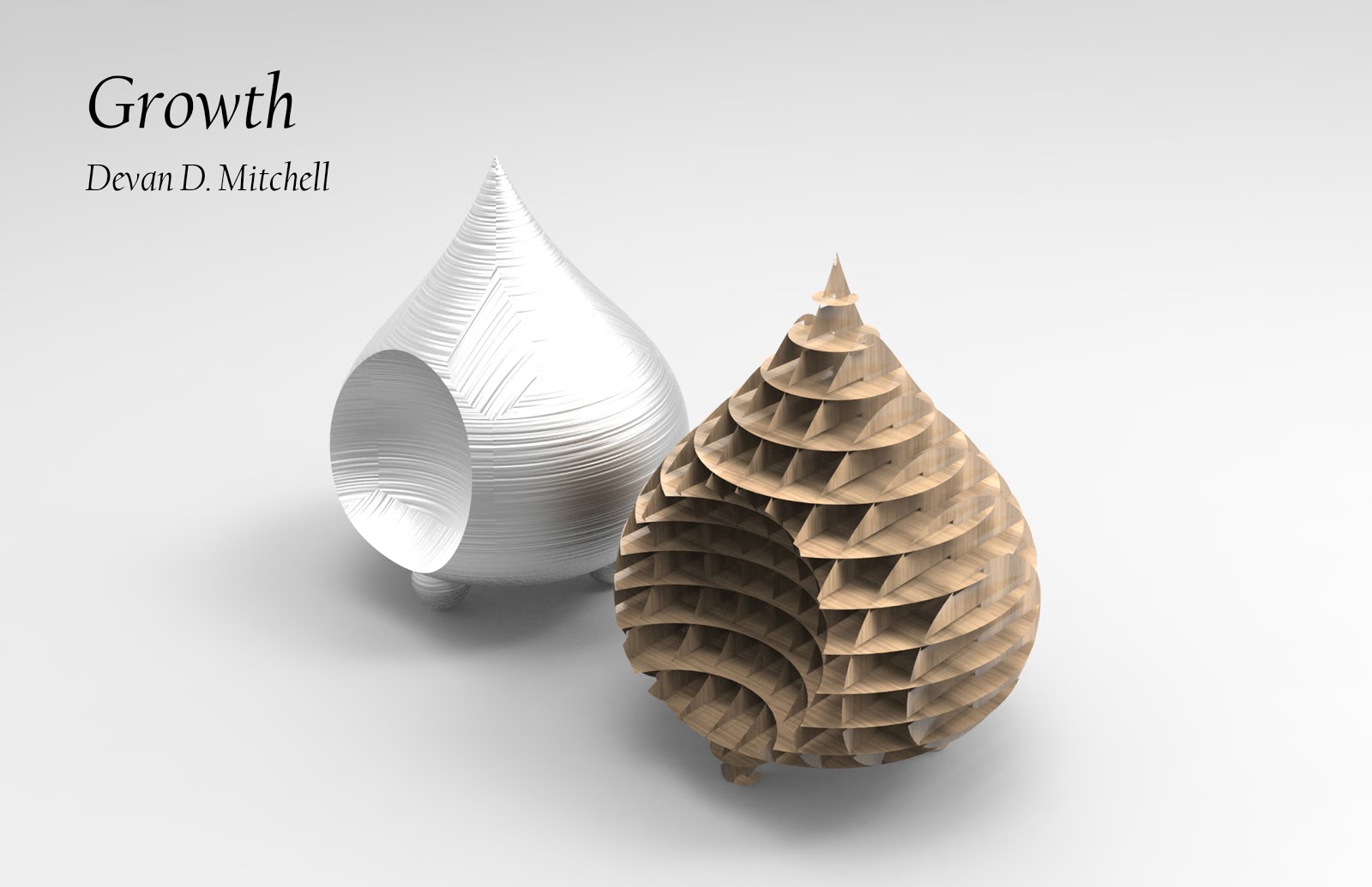 ATEC-FAB UTDallas : Devan Mitchell: Week 10 Waffle Structure "Growth"