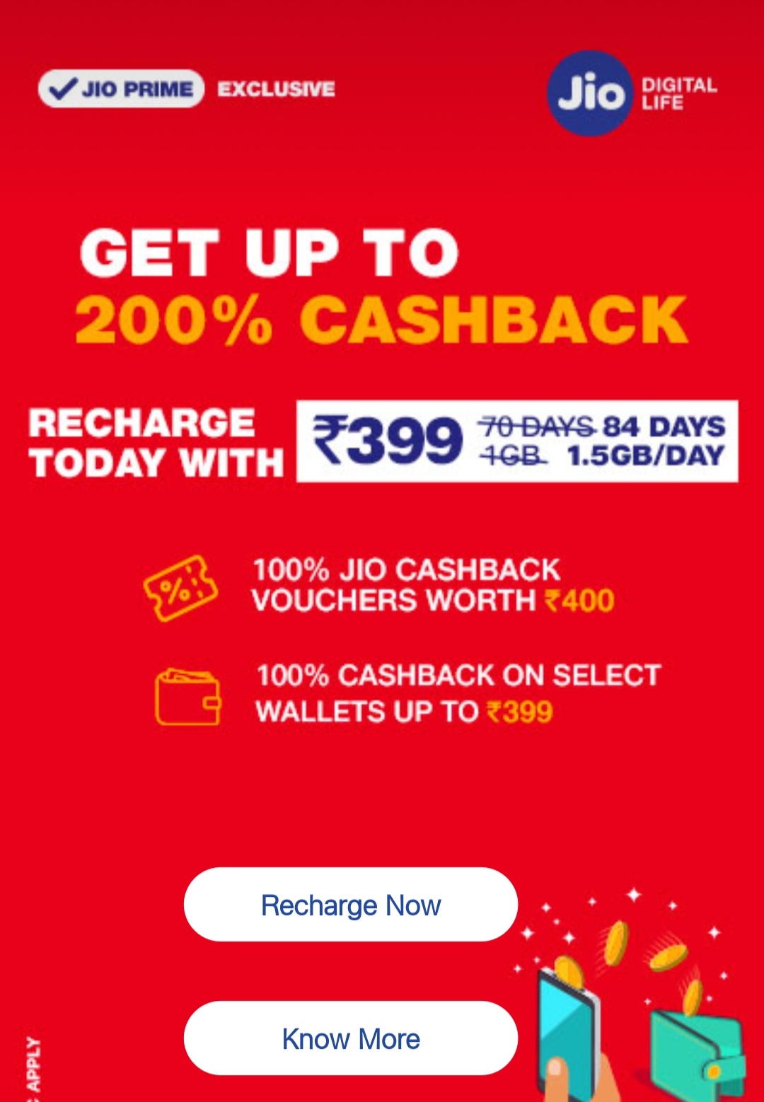 Jio Cashback Offer: Benefits of Up to Rs. 799 on Recharge of Rs. 398 ...
