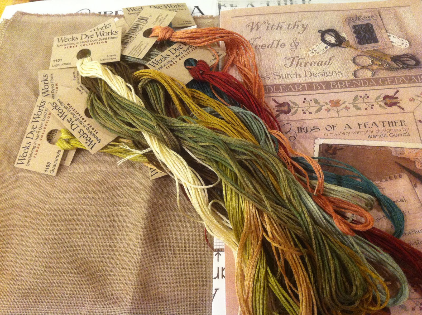 Rocky Mountain Stitcher: Birds of a Feather "Mystery Sampler" pt 1 by ...