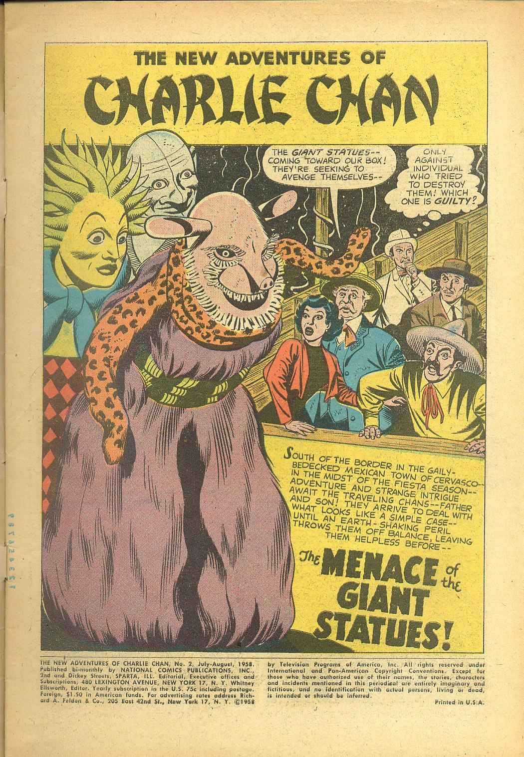 Old-fashioned Comics: Charlie Chan #1 – #5 (Crestwood Publications) #1 ...