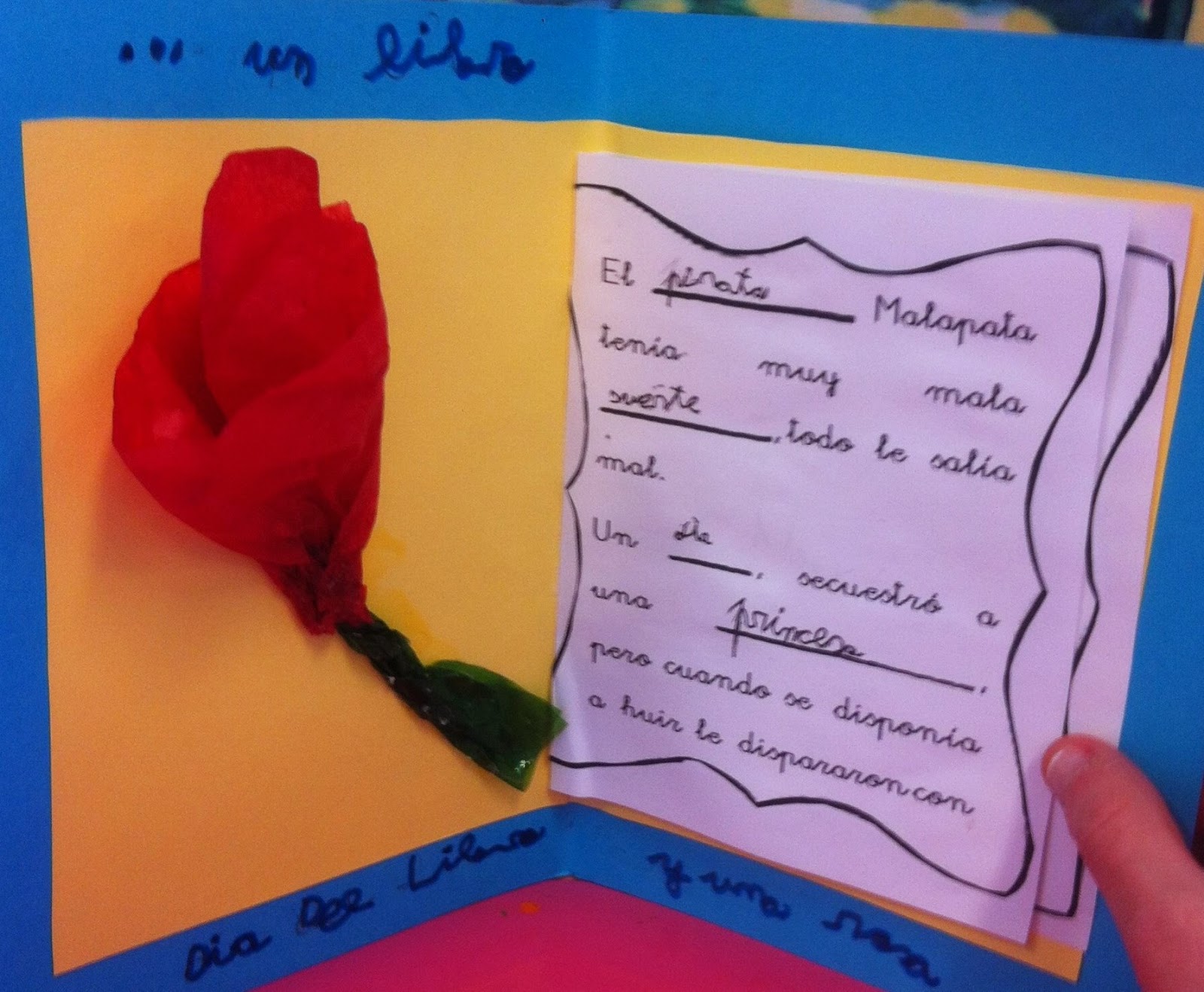 Cole de colores: HOY QUISIERA REGALARTE...UN LIBRO Y UNA ROSA