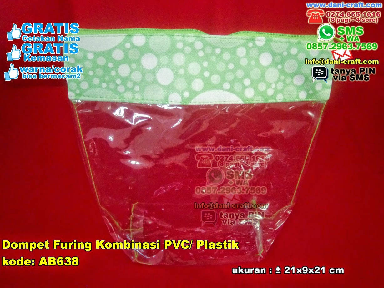 Dompet Furing Kombinasi Pvc Plastik | Souvenir Pernikahan