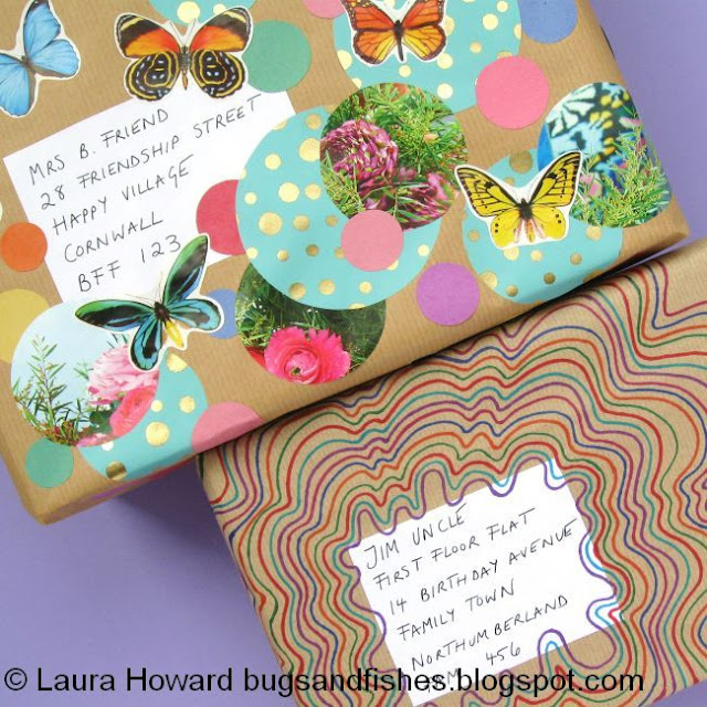 Bugs and Fishes by Lupin: 3 Creative Ideas for Decorating your Parcels