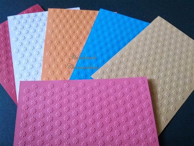 Felicitari handmade (realizate manual): Carton embosat