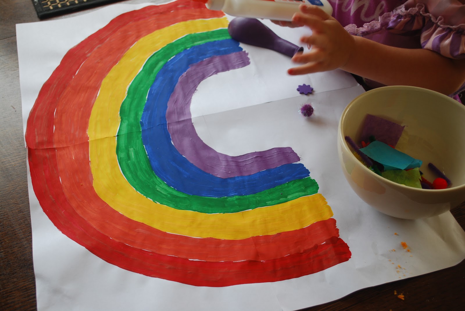 Random Thoughts and Polka Dots: Rainbow Sorting Collage