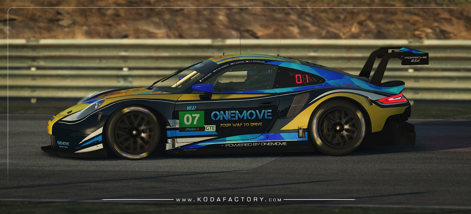 Koda Factory: Onemove HSR Porsche 911 RSR GTE rFactor 2