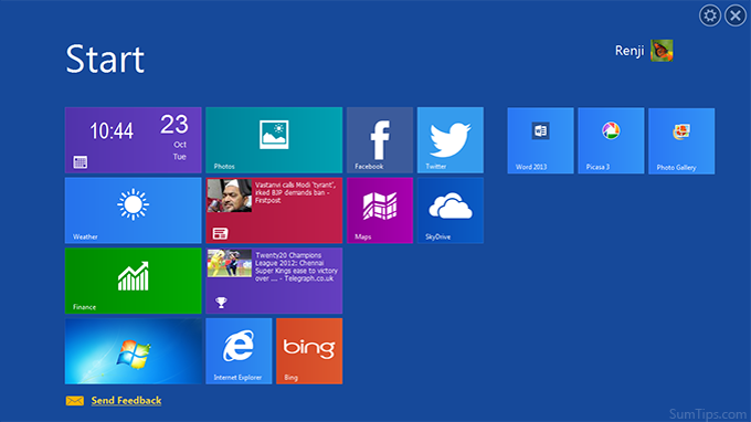 WinMetro: Windows 8 Start Screen & Charm Bar on Windows 7, Vista & XP ...