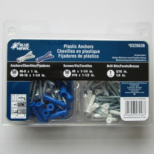 LeslieGallery Blog: Product Review: Blue Hawk Plastic Anchors