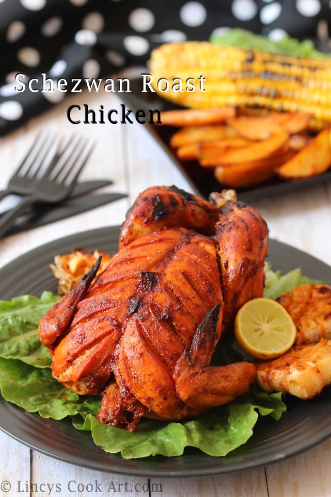 Schezwan Roast Chicken| Szechuan Roast chicken ~ Lincy's Cook Art